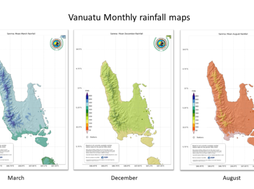 New Vanuatu Climatology Maps Unveiled | Pacific Meteorological Desk & Partnership